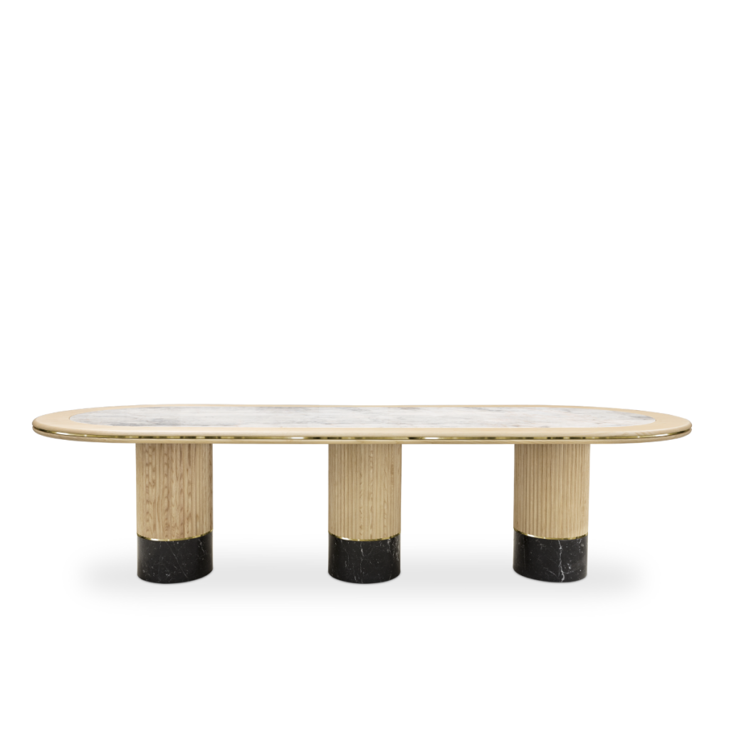 Anjelica Oval Dining Table - Covet Collection