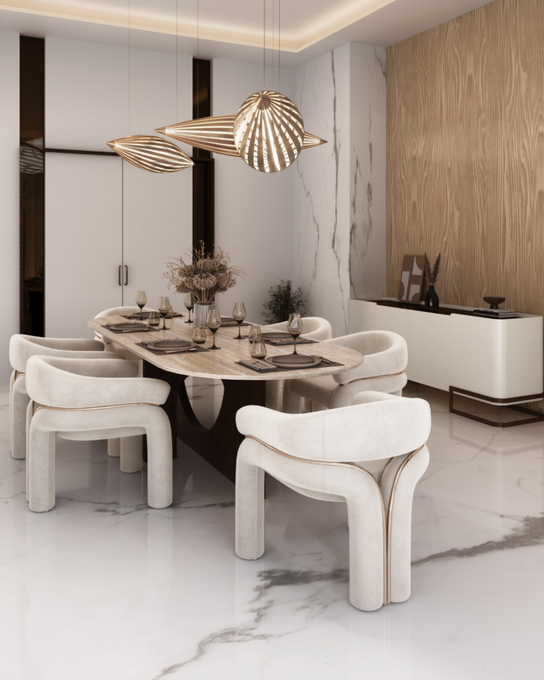 Neural Tones X Subtle Gold Accents LuxuryProject by Mai Saad Designs