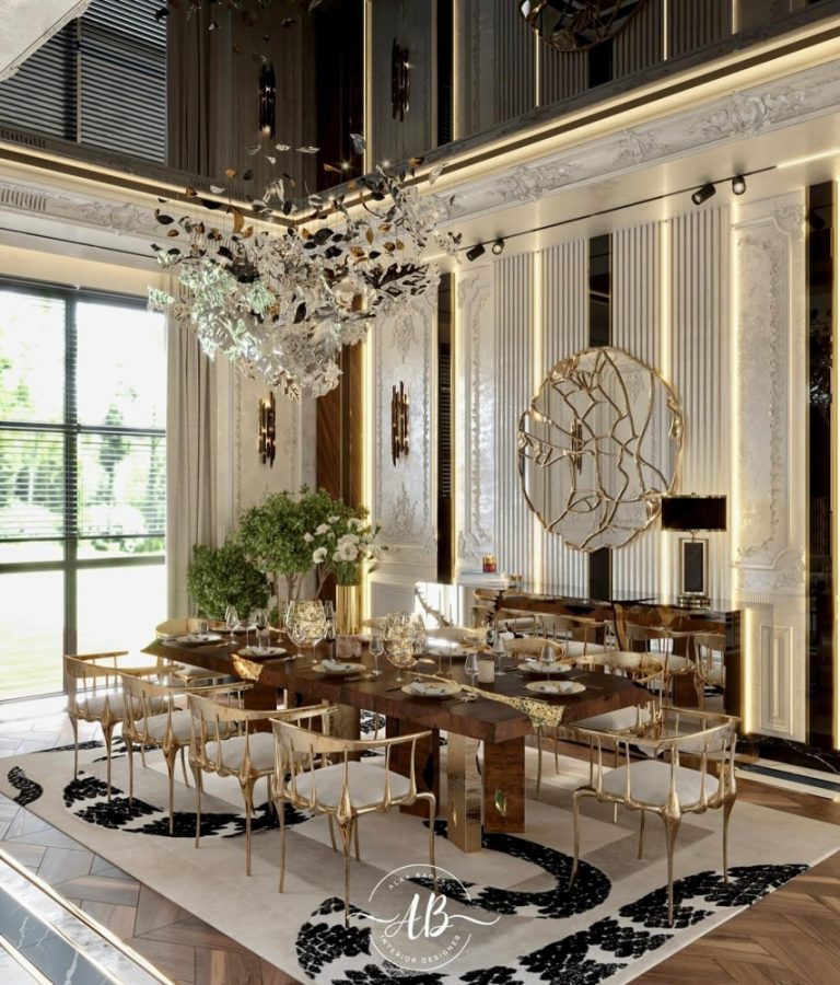 LUXURY DINING ROOM AREA DESIGNED BY ALAA BADRAN